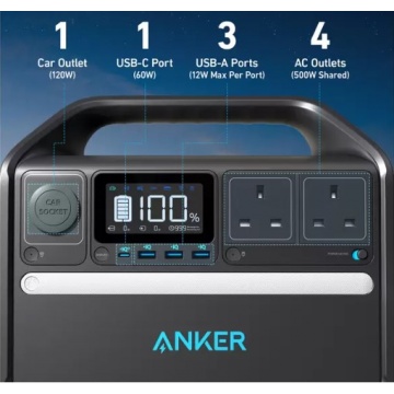 Anker 535 Power House 512Wh Portable Power Station - A1751211
