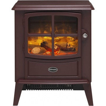 Dimplex Brayford Optiflame Electric Stove - Burgundy