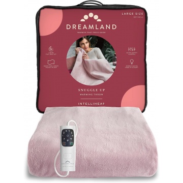 Dreamland Pink Snuggle Up Warming Throw Electric Blanket