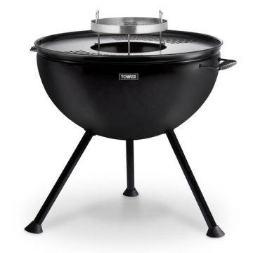Tower Sphere 2-1 Fire Pit and Barbecue - Bowl Fire Pit and Grill BBQ