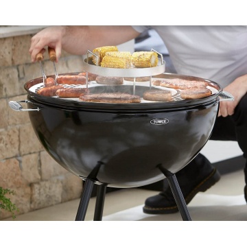 Tower Sphere 2-1 Fire Pit and Barbecue - Bowl Fire Pit and Grill BBQ