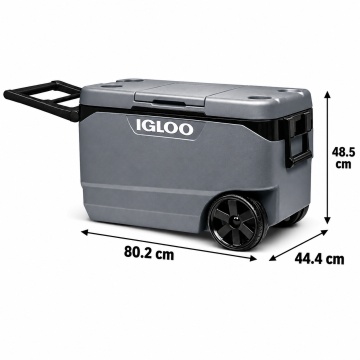Igloo MaxCold Latitude 90 QT Cool Box with Wheels 90 QT Cool Box with ...